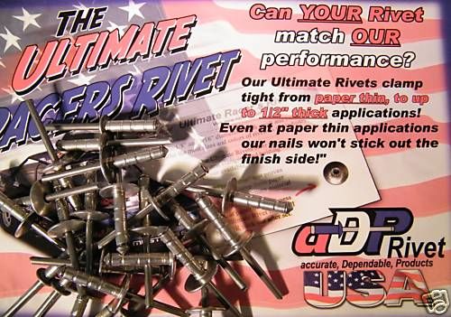 Ultimate Multi-grip rivets, painted colors ⋆ aDP Rivet