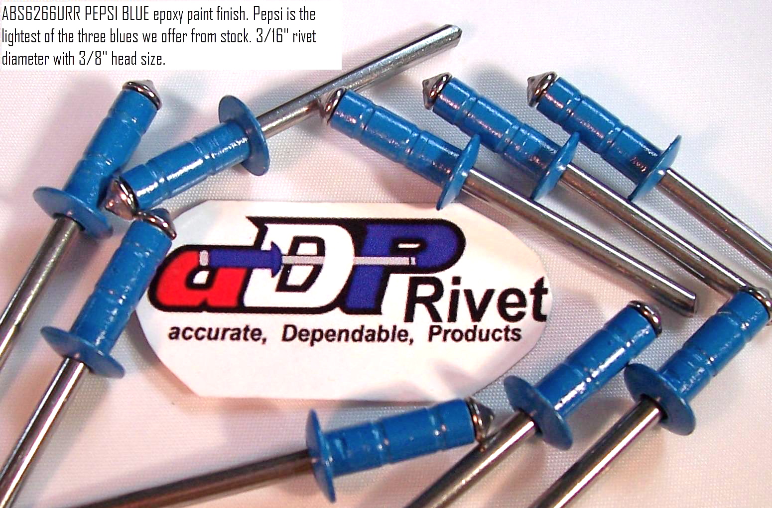 Race Car Rivets 3/16 ABS6266 Gray small head ultimate multi-grip